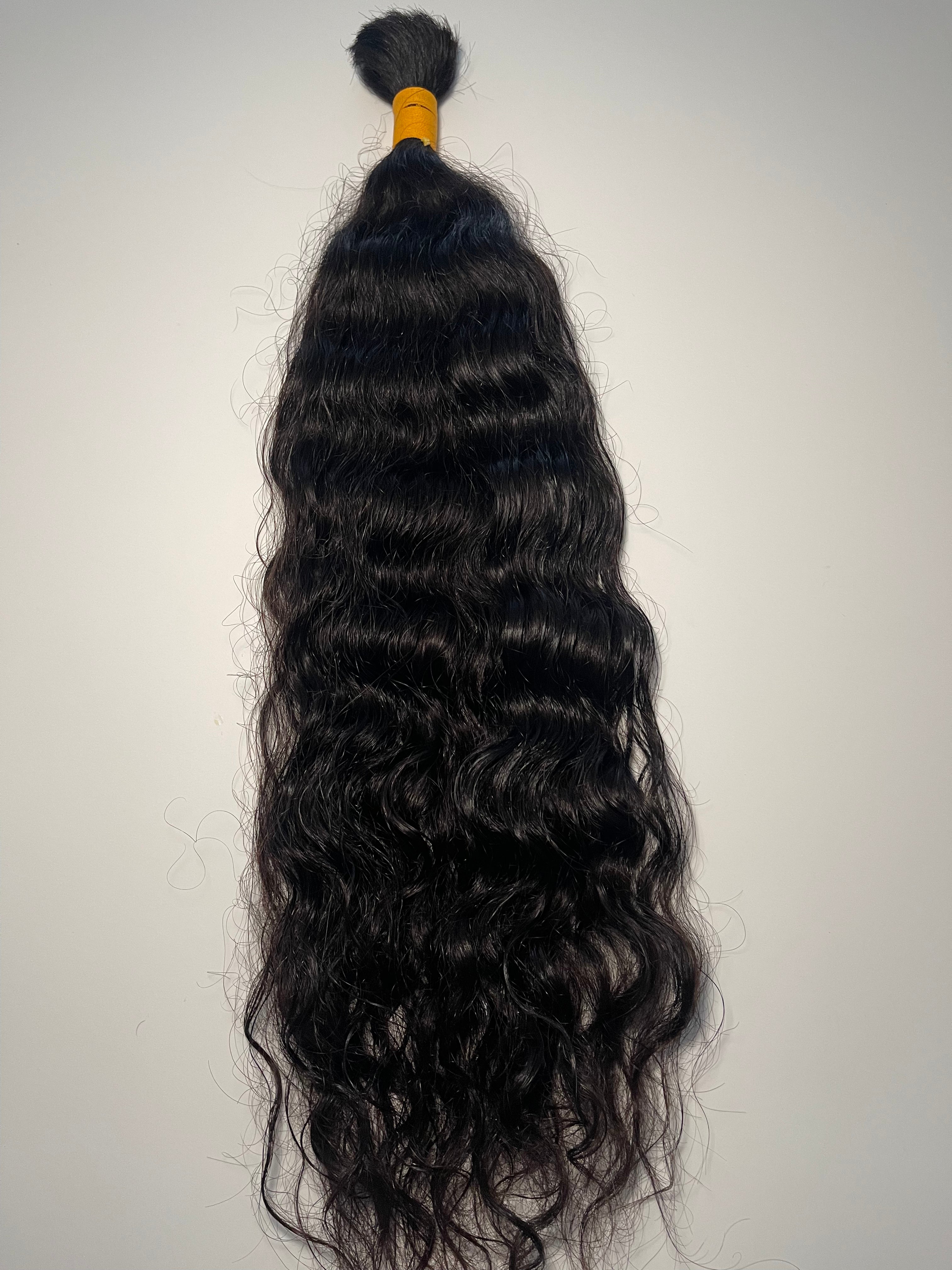 Raw Indian bulk braiding hair (curly) – Flex Flow Hair